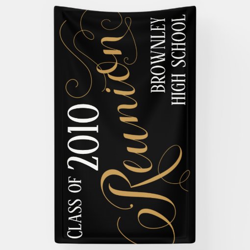 Elegant class reunion banner | Zazzle