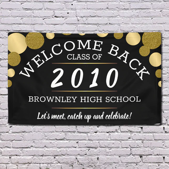 Elegant class reunion banner | Zazzle