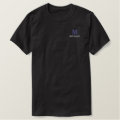 Elegant Classic Custom Name Monogram Personalized Embroidered T-Shirt ...