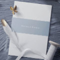 Elegant Classic Dusty Blue Wedding Invitation Belly Band | Zazzle
