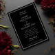Elegant Classic Formal Black Frame Wedding Invitation | Zazzle