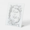 Elegant Classic French Rococo Floral Pedestal Sign | Zazzle