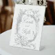 Elegant Classic French Rococo Floral Pedestal Sign | Zazzle