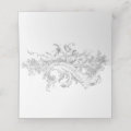 Elegant Classic French Rococo Floral Place Card | Zazzle