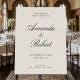 Elegant Classic Ivory Wedding Welcome Sign | Zazzle