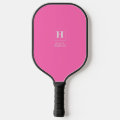 Elegant Classic Monogram Hot Pink Personal Pickleball Paddle | Zazzle