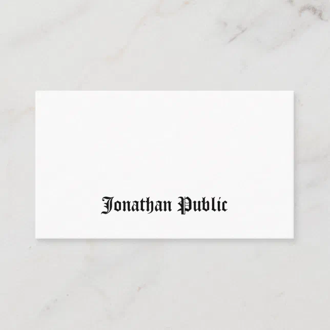 Elegant Classic Nostalgic Look Professional Design Business Card | Zazzle