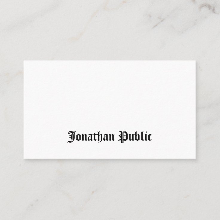 Elegant Classic Nostalgic Look Professional Design Business Card | Zazzle