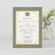 Elegant classic script gold sage graduation party invitation | Zazzle