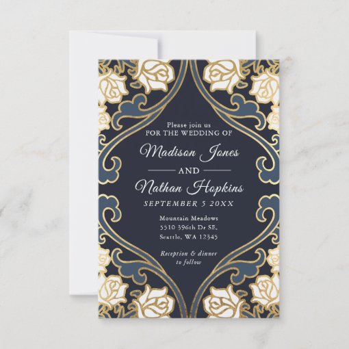 Elegant Classic Victorian Wedding Invitation | Zazzle