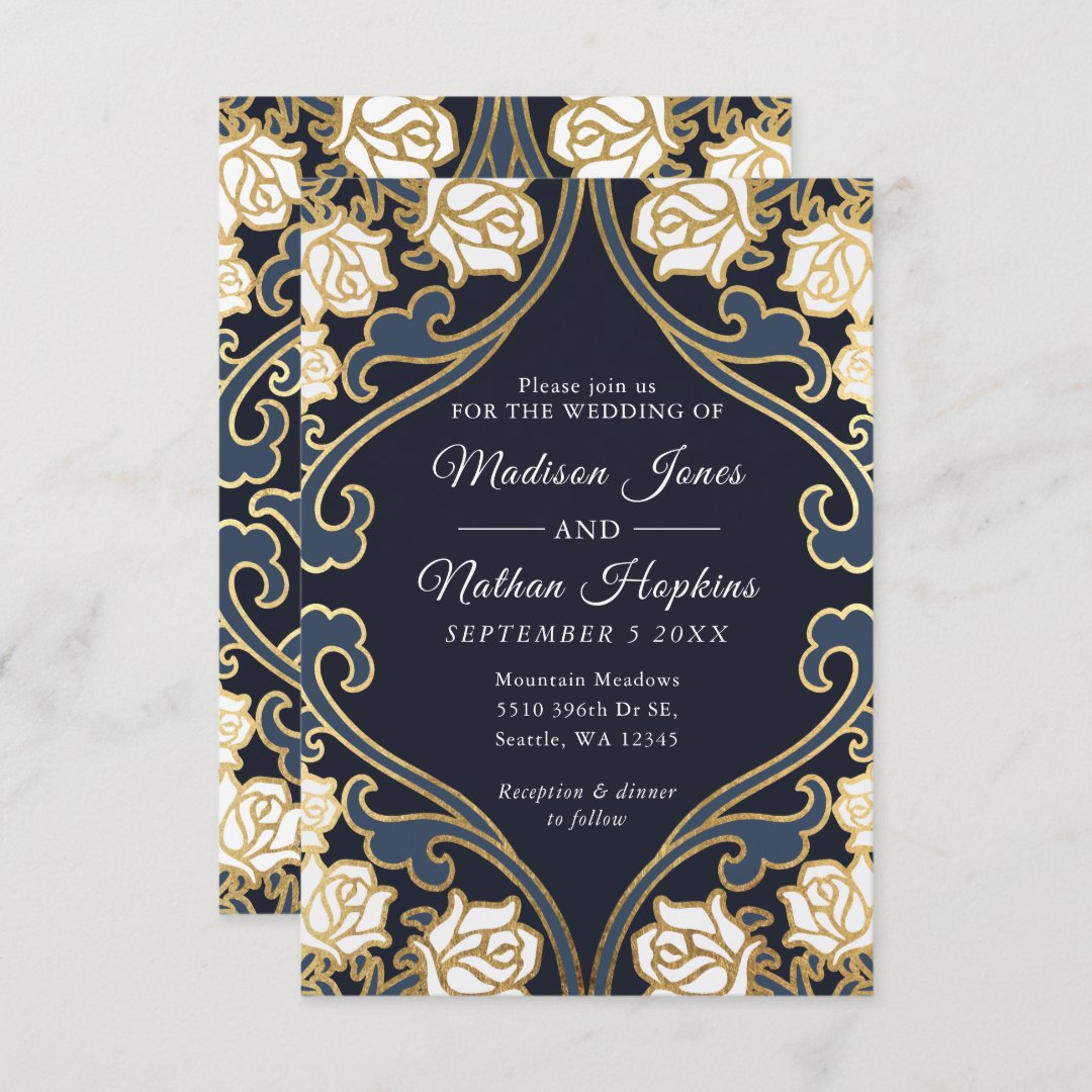 Elegant Classic Victorian Wedding Invitation | Zazzle