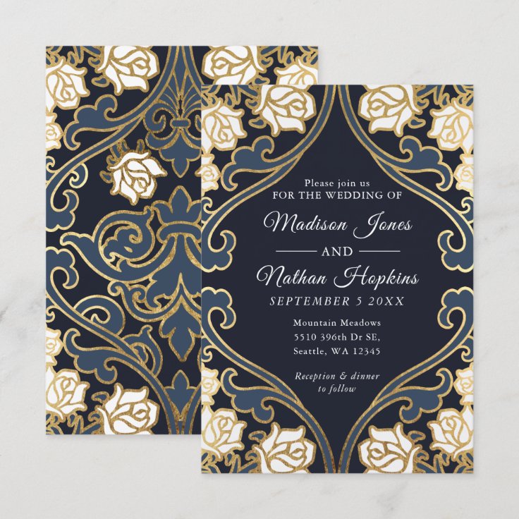 Elegant Classic Victorian Wedding Invitation | Zazzle