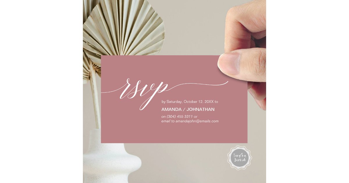 Elegant Classic Wedding, Party Invitation RSVP | Zazzle