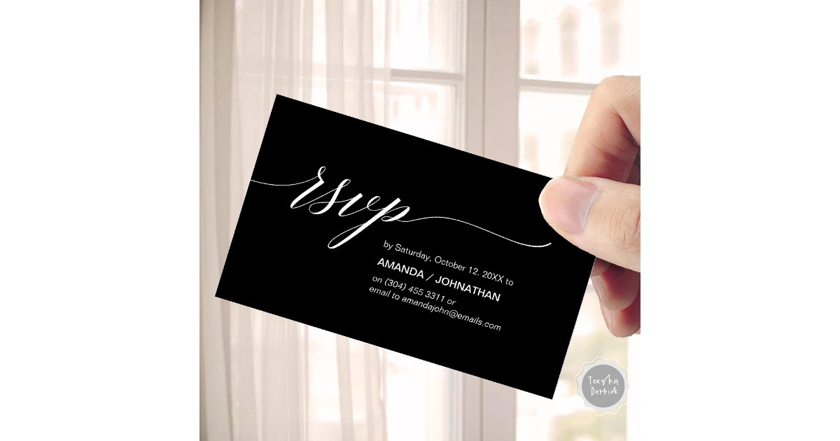 Elegant Classic Wedding, Party Invitation RSVP | Zazzle