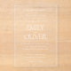 Elegant Classic White Frame White Overlay Wedding Acrylic Invitations ...