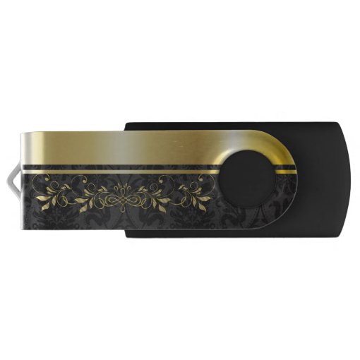 Elegant Classy Black and Gold Flash Drive | Zazzle