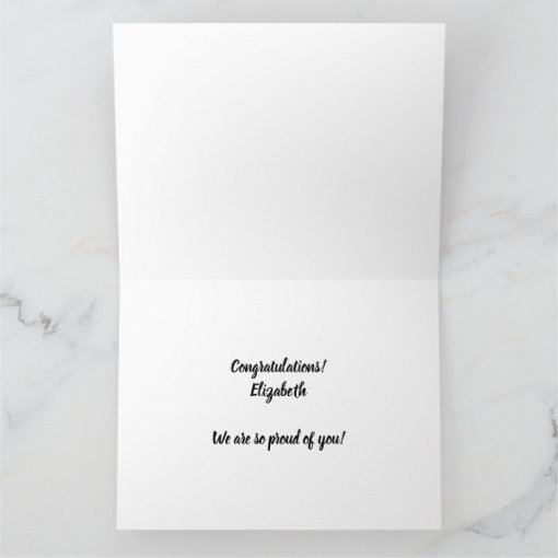 Elegant Classy Black & Faux Gold Congratulations Card | Zazzle