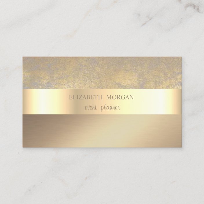 Elegant Classy Modern,Faux Gold Business Card | Zazzle.com