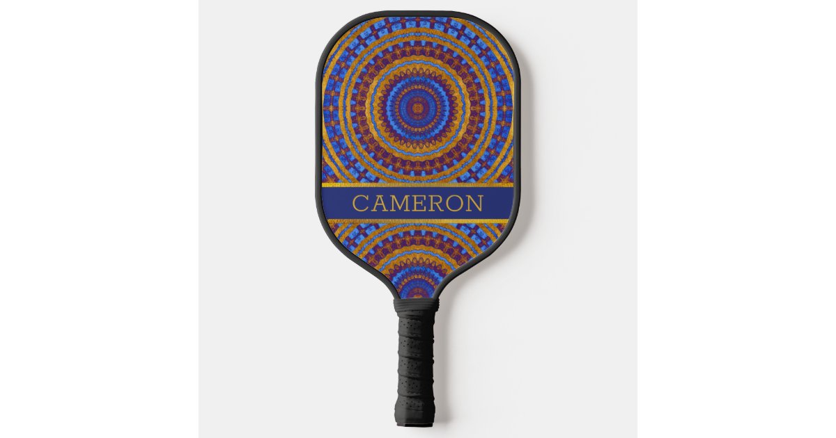 Elegant Classy Purple Gold Pattern Unique Stylish Pickleball Paddle ...