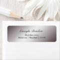 Elegant Classy Sheen Silver Wedding Label | Zazzle