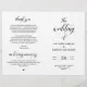 Elegant Classy Wedding Ceremony Foldable Program | Zazzle
