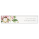 Elegant Clean Pink Green Watercolor Peony Floral Desk Name Plate | Zazzle
