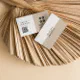 Elegant Cocoa Cream Minimalist QR Code Modern Boho Business Card | Zazzle