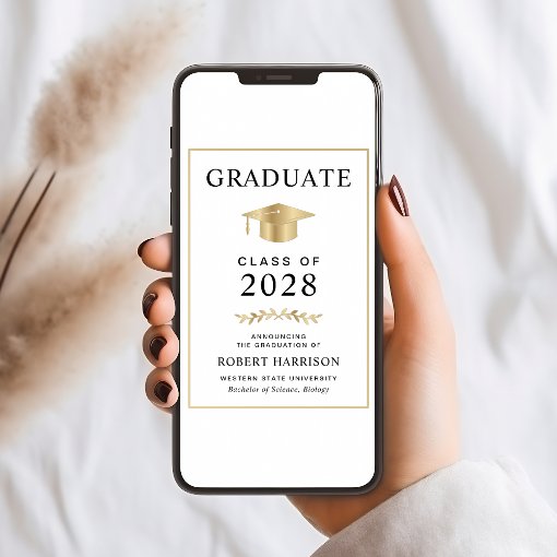 Elegant College Graduation Party Invitation | Zazzle