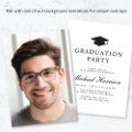Elegant College Graduation Party Overlay Vellum Invitations | Zazzle