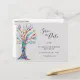Elegant Colored Tree Family Reunion Announcement | Zazzle