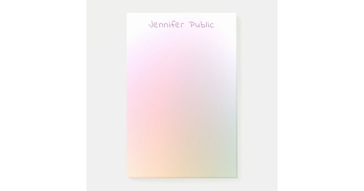 Elegant Colorful Professional Template Modern Post-it Notes | Zazzle