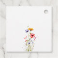 Elegant Colorful Wildflowers Wedding Thank You Favor Tags | Zazzle