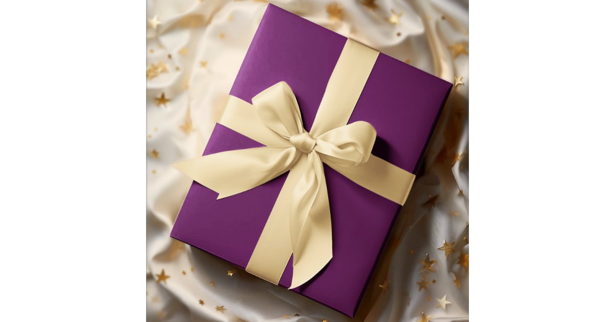 Elegant Colors - Deep Plum Wrapping Paper | Zazzle
