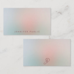 Elegant Colors Handwritten Monogram Minimalist Note Card | Zazzle