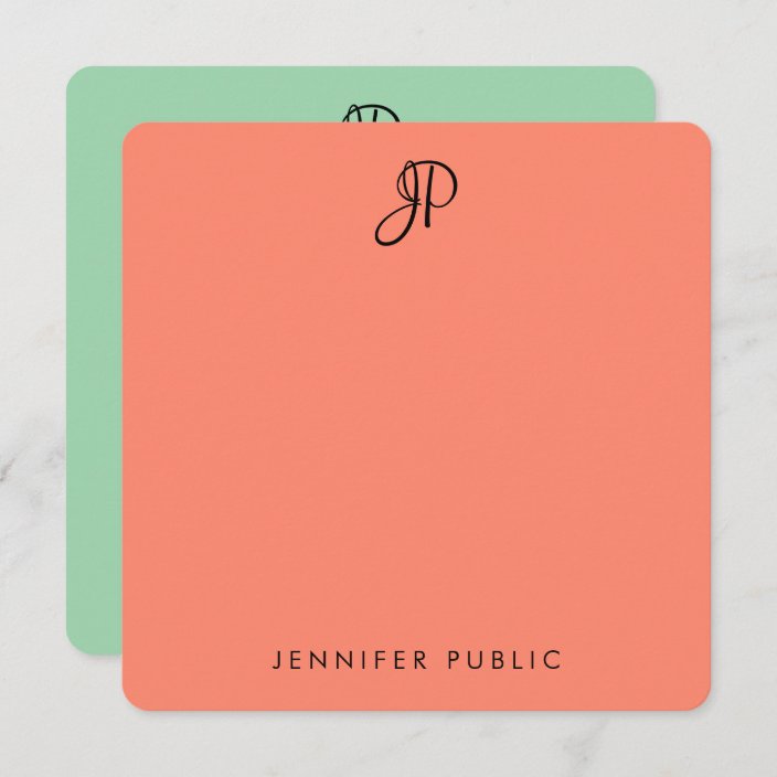 Elegant Colors Handwritten Monogram Template | Zazzle.com