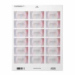 Elegant Colors Professional Modern Simple Template Label | Zazzle
