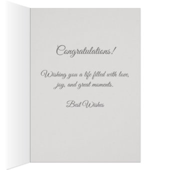Elegant Congratulations Card | Zazzle
