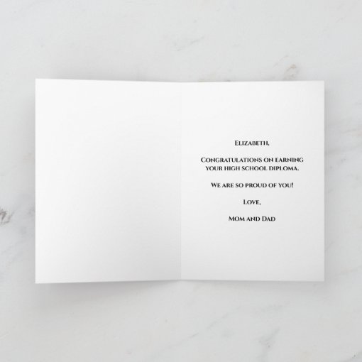 Elegant Congratulations Graduate Pink Glitter Card | Zazzle