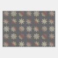 Elegant copper rose gold Christmas pattern Wrapping Paper Sheets | Zazzle