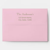 Elegant Coquette Pink Bow Floral Baby Shower Envelope | Zazzle