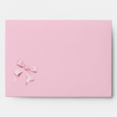 Elegant Coquette Pink Bow Floral Baby Shower Envelope | Zazzle