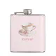 Elegant Coquette Preppy Pink Teacup with Bow Flask | Zazzle