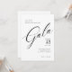 Elegant Corporate Black Tie Calligraphy Gala Invitation | Zazzle
