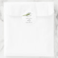 Elegant Cotton White Peace Lily Wedding Classic Round Sticker | Zazzle