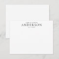 Elegant Couple Newlywed Name Wedding Stationery Note Card | Zazzle