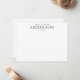 Elegant Couple Newlywed Name Wedding Stationery Note Card | Zazzle