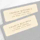 Elegant cream off white return address label | Zazzle
