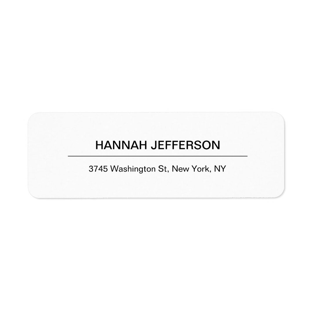 Elegant Creative Minimalist Modern Professional Label | Zazzle