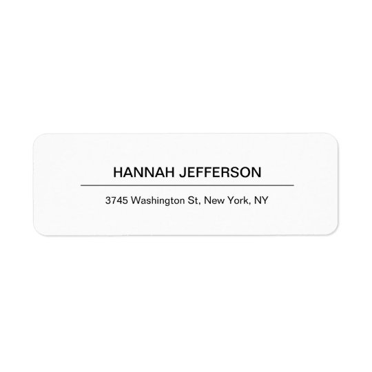 Elegant Creative Minimalist Modern Professional Label | Zazzle.com