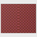 Elegant Crimson Floral Pattern Wrapping Paper | Zazzle